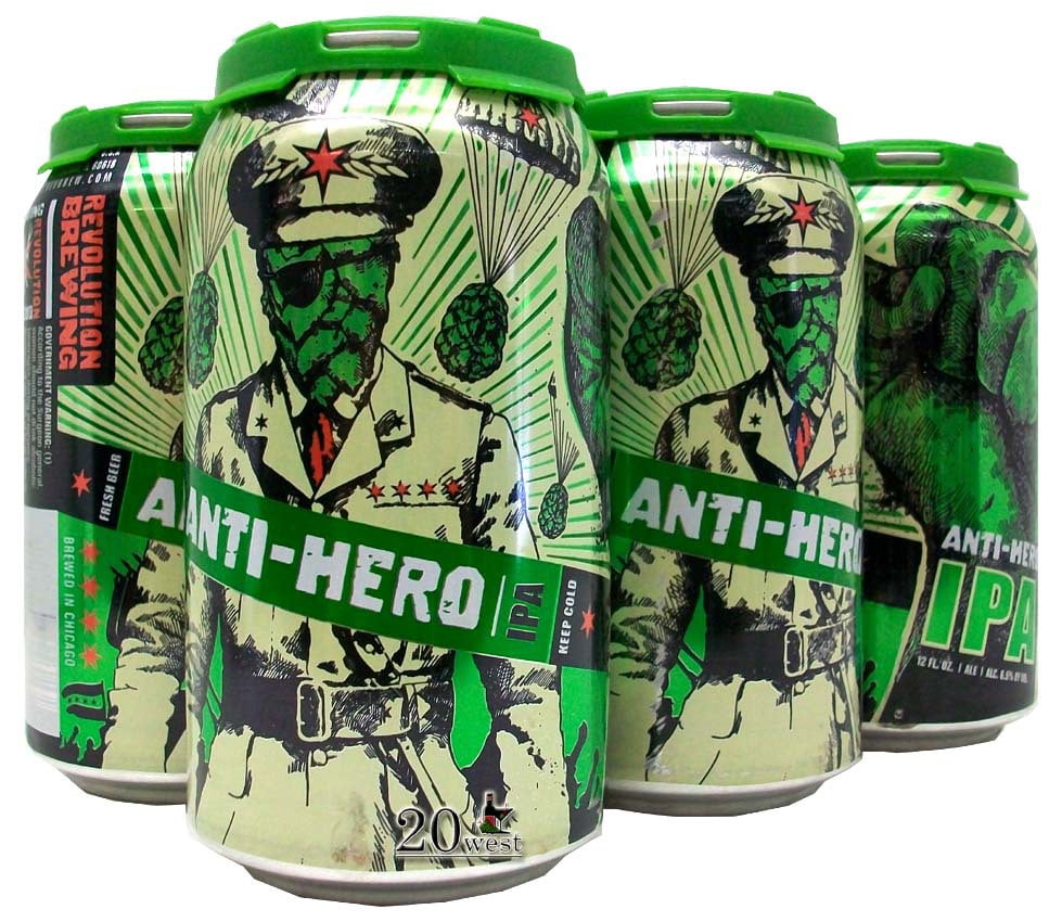 Revolution Anti Hero IPA, 6 Pack, 12 fl oz - Walmart.com