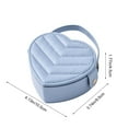 Ihhxva Heart-shaped Jewelry Box and Organizer, Blue, for Jewelry ...