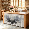 Abstract Cabinet Curtains 28" W x 51" L, Ink Painting Mottled Gradient ...
