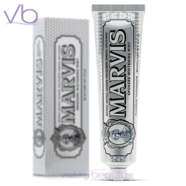 Marvis Smokers Whitening Mint | Rich and Creamy Toothpaste for Enamel ...