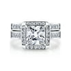 Metal Masters Womens 1Ct Princess Cut Cubic Zirconia Sterling Silver 925 Wedding Engagement Ring ...