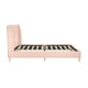 Novogratz Her Majesty Tufted Upholstered Bed Frame, Queen, Pink Linen ...