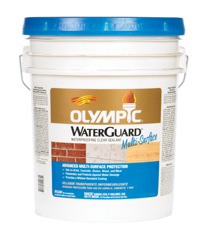 Olympic Waterguard Multi- Surface Waterproofing Clear Sealant 5 Gl ...