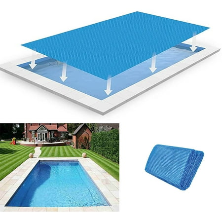 Rectangular Solar Pool Cover, Easy Set Swimming Pool Protector for ...