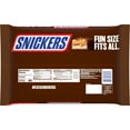 SNICKERS Fun Size Chocolate Bars, 18.71 oz Candy Bag, Peanuts, Caramel ...