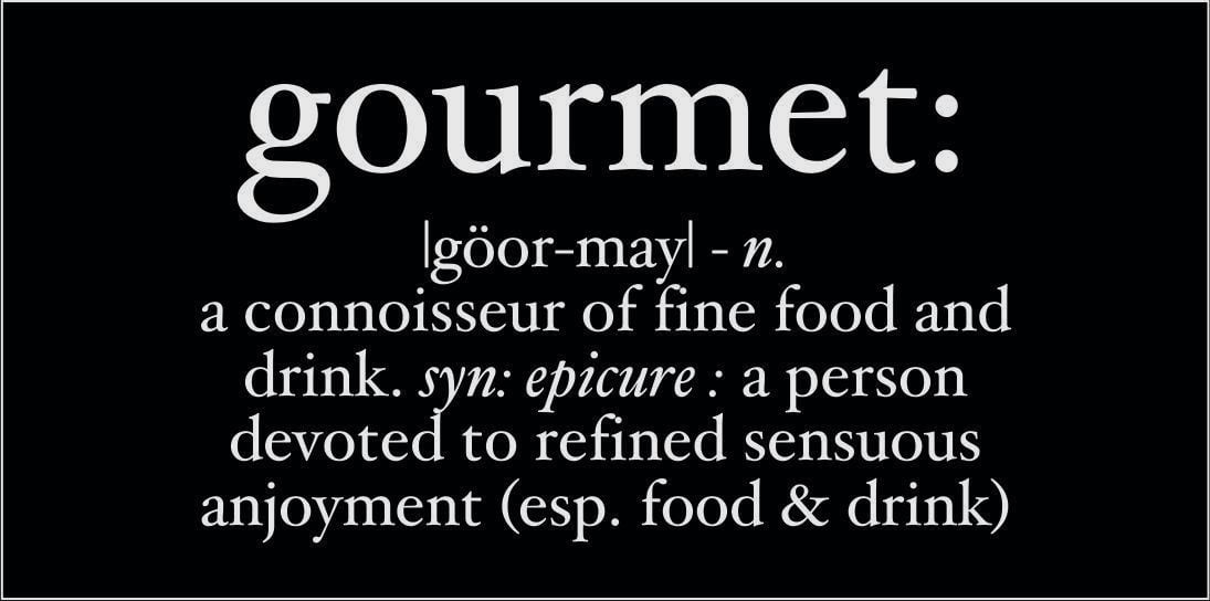 Gourmet Definition Vinyl Decal - Medium - White - Walmart.com