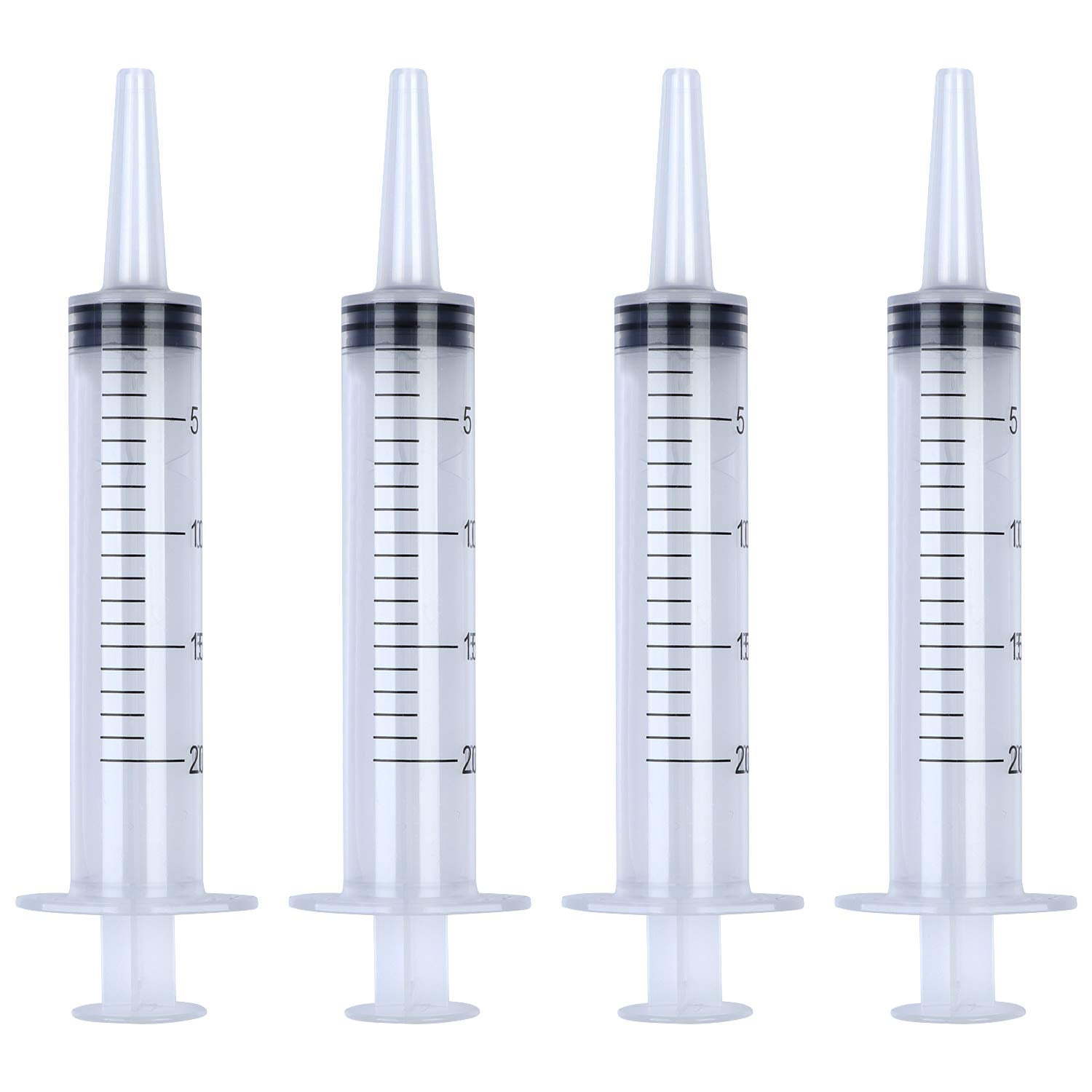 4 Jeringas de 20 ml para Líquidos, Oral, Laboratorios Científicos, Medición, Dispensación, con ...