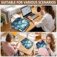 Abstract Blue Swirls Accordion File Organizer Expanding File Folder 3 ...