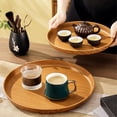 Baking Trays,Plastic Japanese Wood Grain Tea Saucer Home Tray For Cup ...