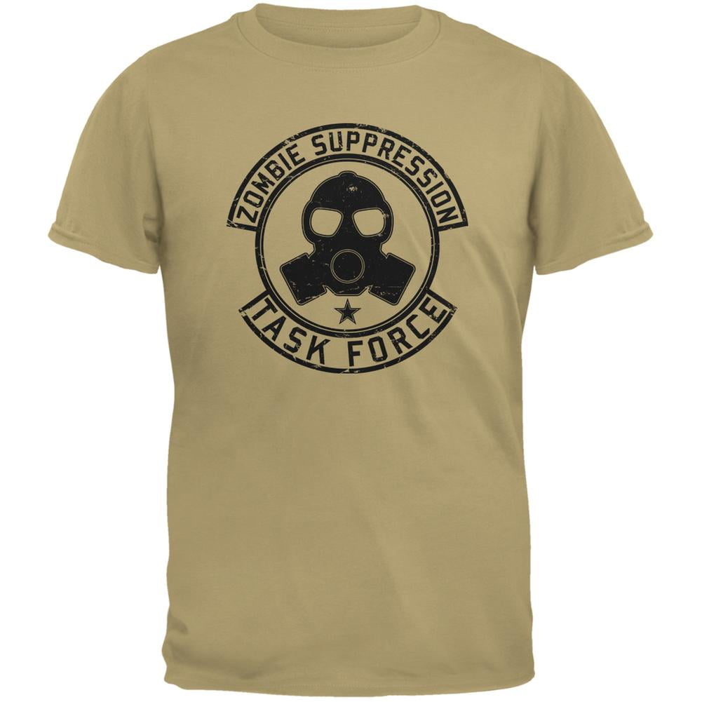 Zombie Task Force Tan Adult T-Shirt - Large - Walmart.com