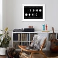 Art.com Moon Phases Art Print, White Frame Wall Art, 44" x 32 ...