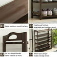 DAOHAO 5-Tier Free Standing Bamboo Wood Shoe Rack, Brown - Walmart.com