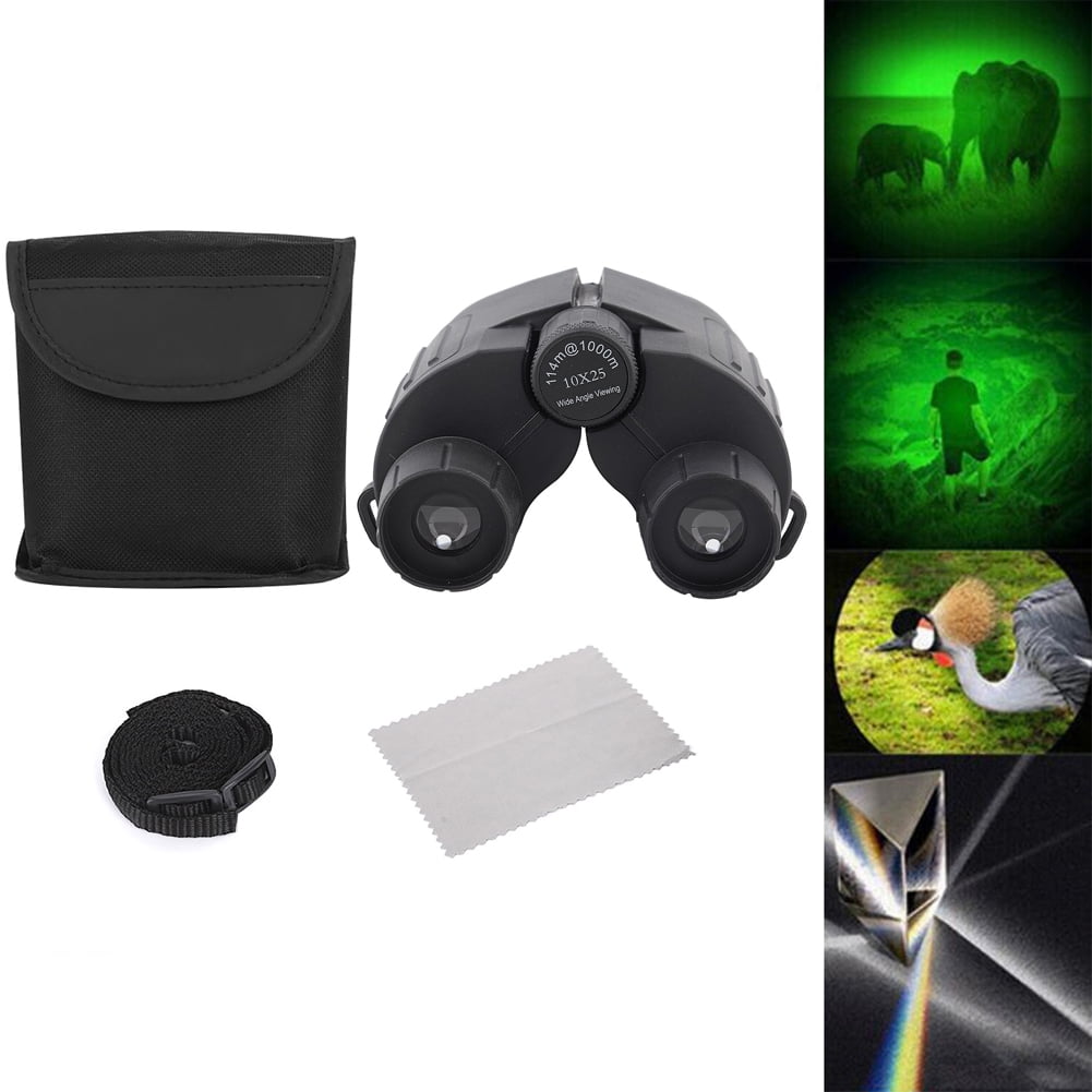 Vobor 10x25 Portable Lightweight & Waterproof Compact Binoculars Night ...