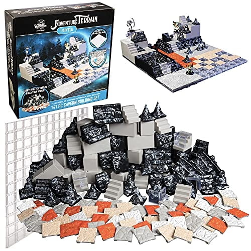 Monster Adventure Terrain - 141pc Painted Cavern Expansion Set w ...