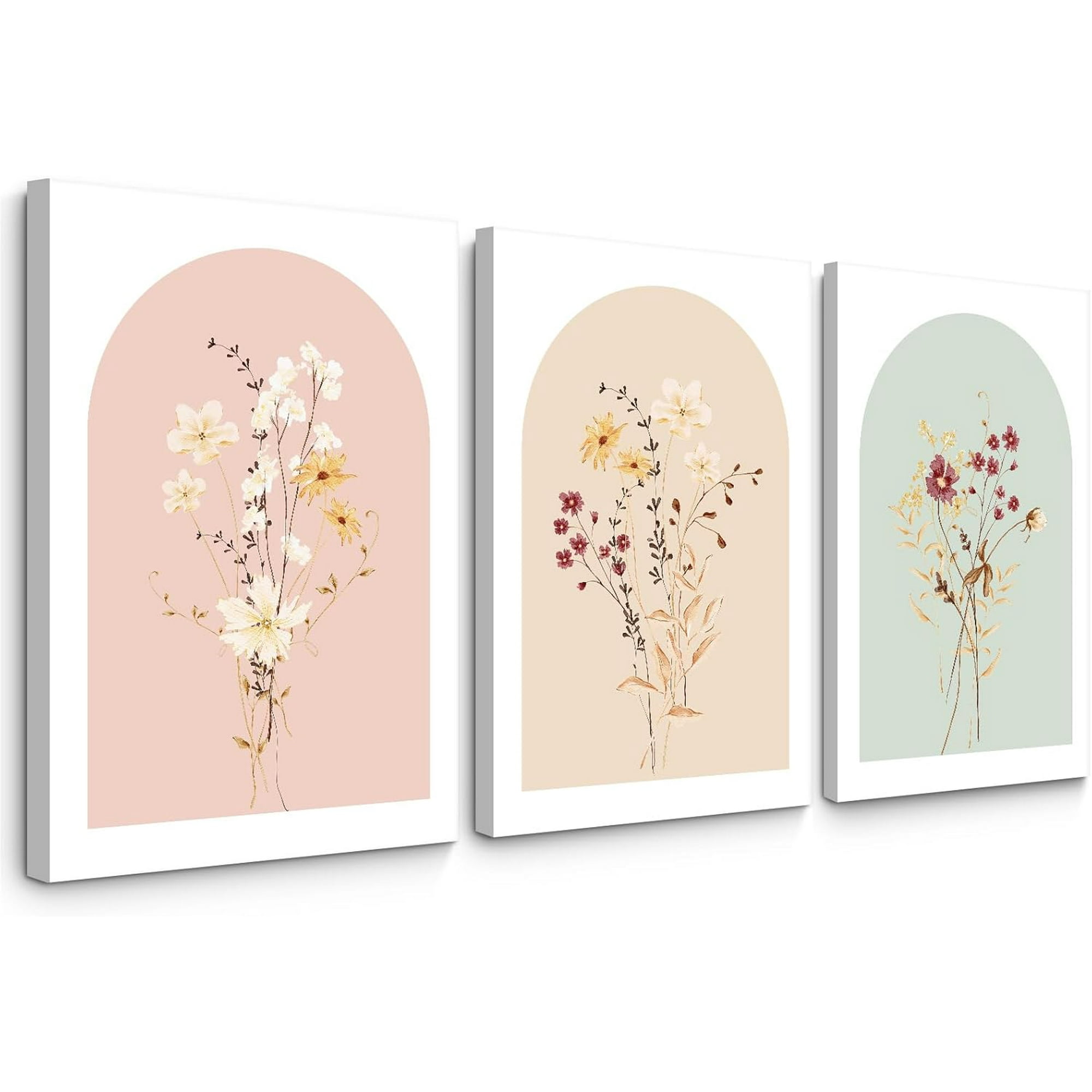 Click here for 51 Media Watercolor Flower Wall Art Set Of 3 Wildf... prices