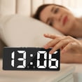 ZOURIH Clock Digital Led Desk Alarm Clock Large Display 3 Inches Usb ...