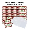 Magic Reindeer Food Tags 100 pk, 50 Labels and 50 Bags Christmas ...