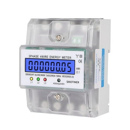SINOTIMER DDS024T Din Rail 380V 80A 3 Phase 4 Wire Electronic Watt ...