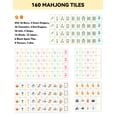 2026 American Mahjong Set 160 Tiles 1.4" Acrylic Amber Tortoiseshell ...
