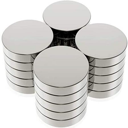 Neodymium Magnet, 20 Piece Ultra Strong Fridge Magnet 20x3mm Small ...