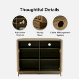 "Mopio Brooklyn Corner TV Stand, Storage Cabinet for TVs up to 50 ...