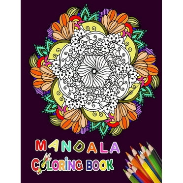 50 Amazing Mandalas Coloring Book For Adults: An Adult Coloring Book ...