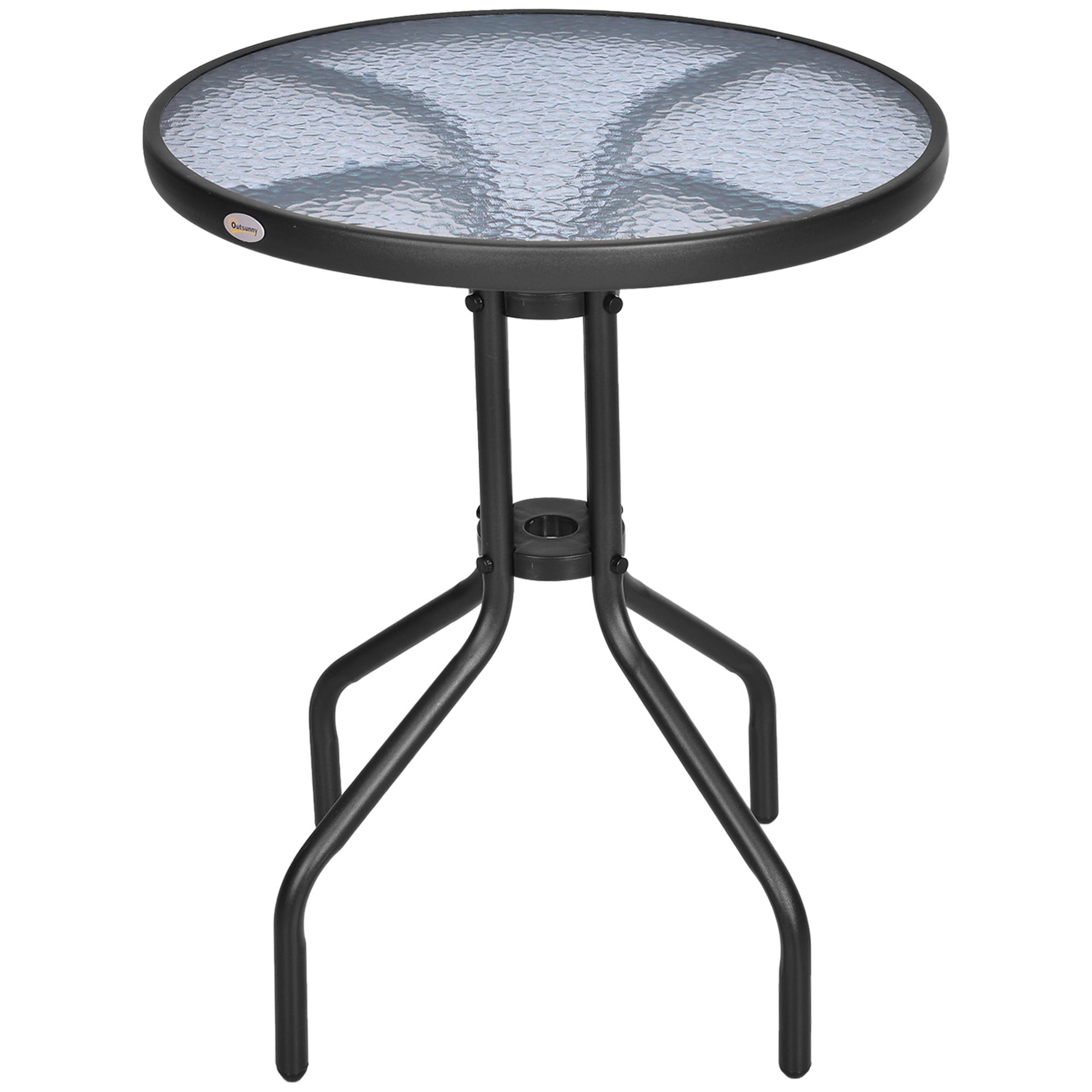 Click here for Outsunny 24 Patio Table Round Tempered Glass Top 2... prices