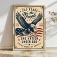 Affixzi Patriotic Eagle Poster, We The People Wall Art, Vintage ...