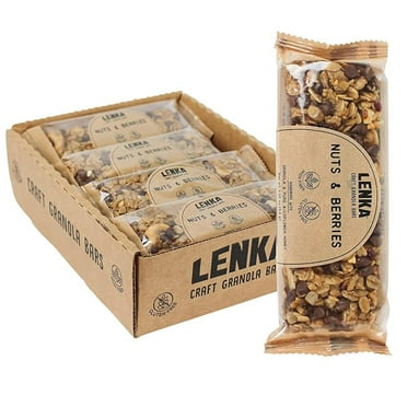 LENKA Handmade Craft Granola Bars - Berry Omega Gluten Free High Fiber ...