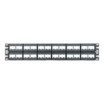 4XEM 4XRMC6PP48 4XEM 48 Port CAT6 Rackmount Patch Panel - Black - 48 x ...