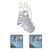 "Ocean Blue Above Ground Mighty Step and Safety Ladder Set Deck 30 ...