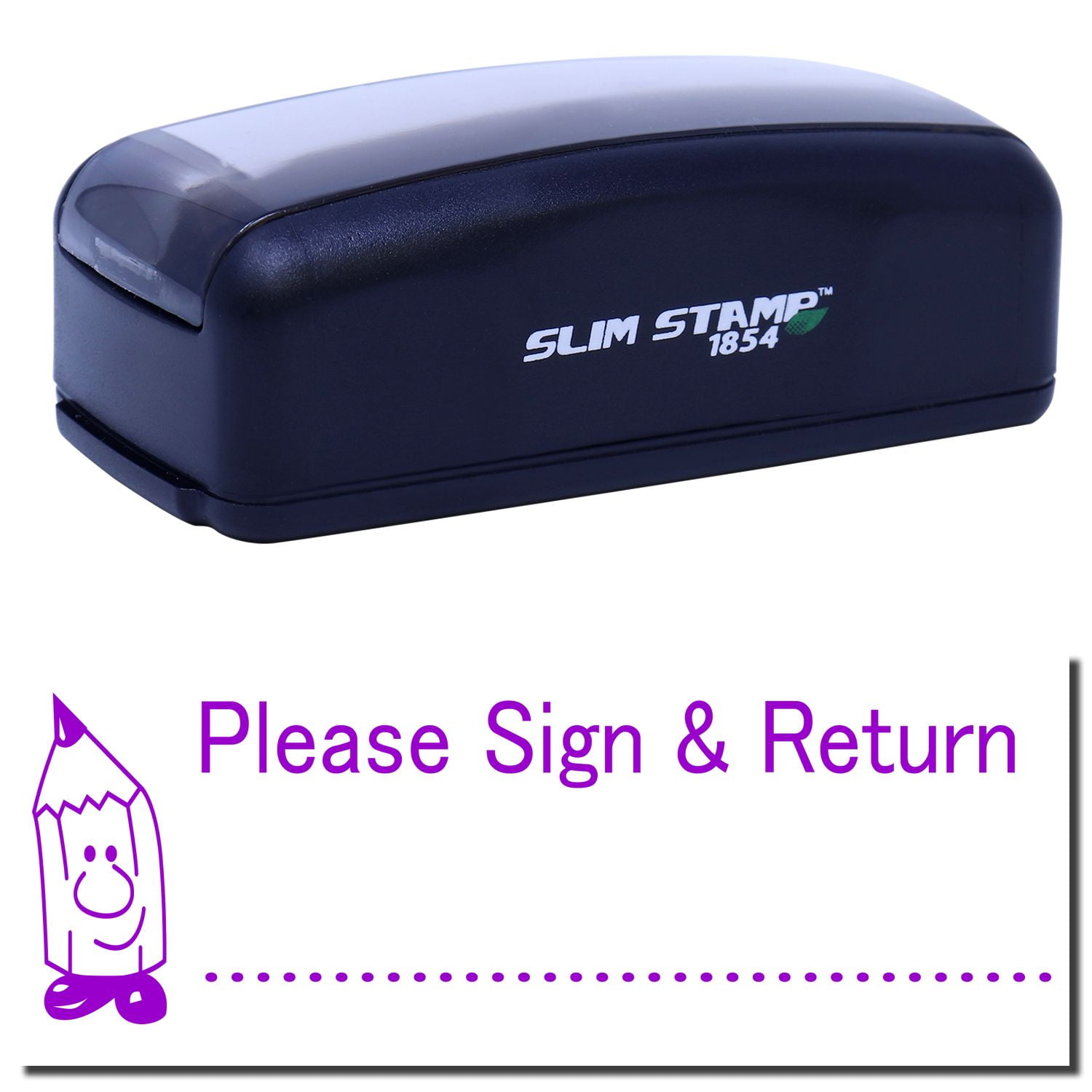 Large Pre-Inked Please Sign and Return Stamp, Slim 1854, Ultra Slim ...