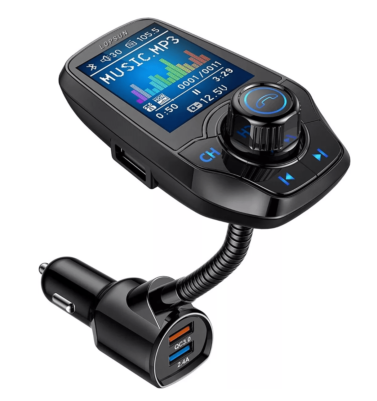 Receptor Transmisor Bluetooth FM De Música MP3 Manos Libres Neghro Labg ...