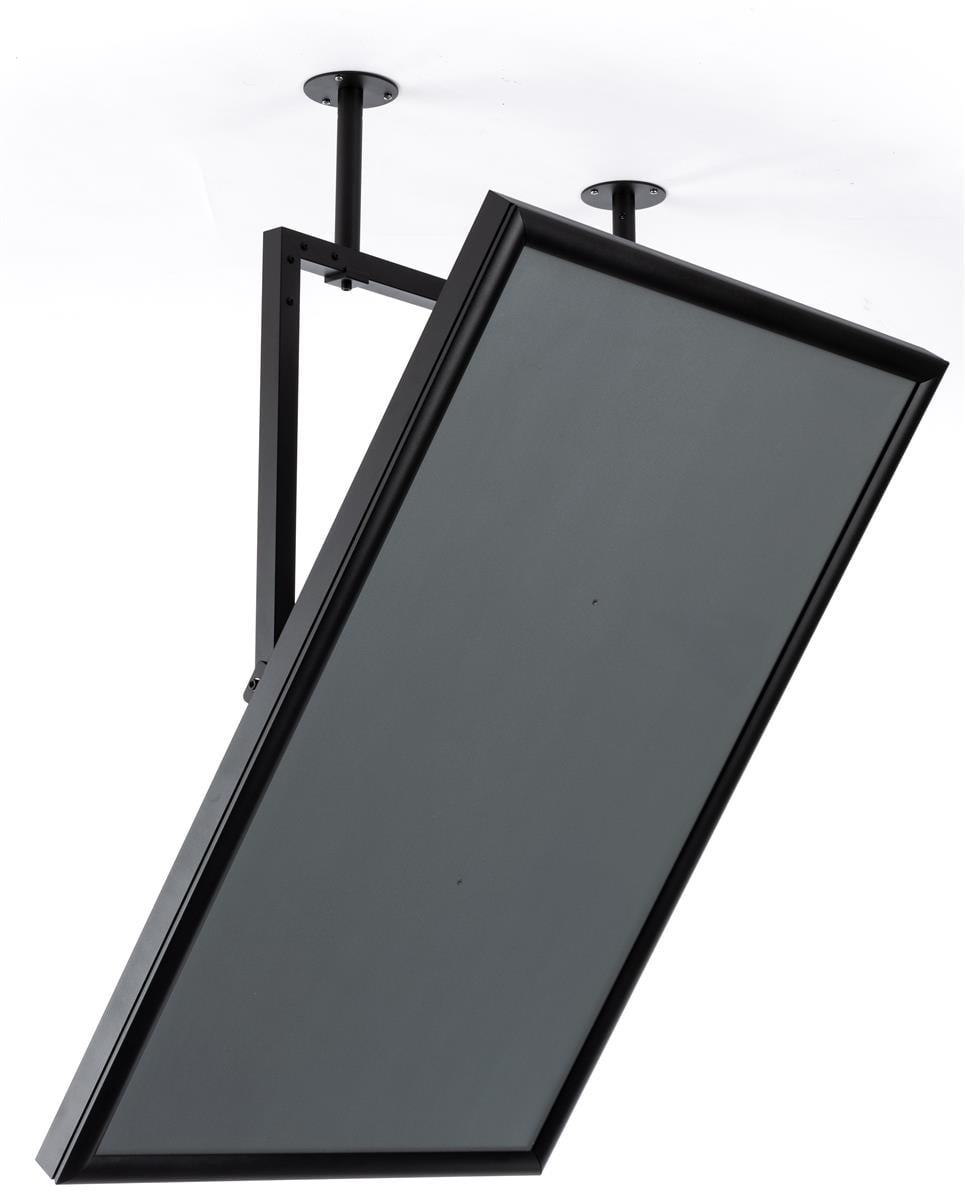 Displays2go 24" x 36" Tilting Poster Frame Ceiling Mounts – Black ...