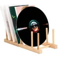 JZROCKER Timber Vinyl Record Storage Holder Display Stand Dish Plate ...