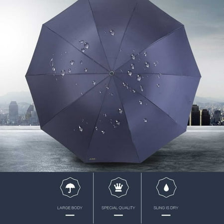 Large Umbrella Foldable Walking Windproof Rainproof Protecting Tool ...