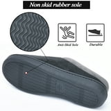 LORDFON Memory Foam Mens Slippers Slip-On House Slippers, Indoor ...