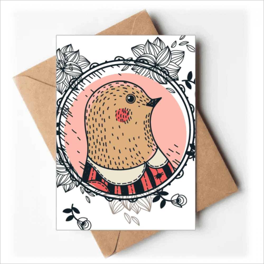 Pigeon Flower Cartoon Illustration Pattern Greeting Cards You are ...