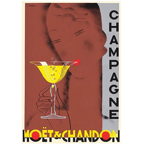 Trademark Fine Art "Champagne Moet & Chandon" Canvas Art by Chem ...