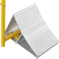 Global Industrial™ Aluminum Wheel Chock with Safety Sign & Handle ...