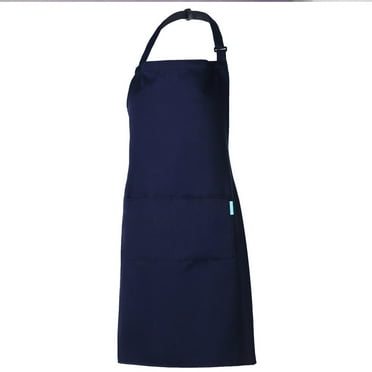 Solid Color Polyester Aprons for Women with Pockets Waterproof ...