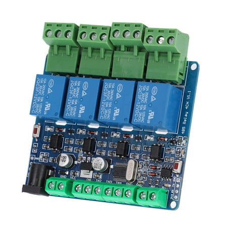 Professional Relay Output Board, Easy To Install Low Power Consumption 4-Channel Relay Module ...