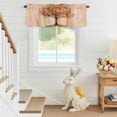 Kitchen Valances for Window, Fall Tree Orange Maple Leaves Light ...