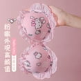 Kawaii Hello Kitty Halter Neck Bra Underwear Cartoon Print Sanrio Kitty Cat Sexy Cute Underpants