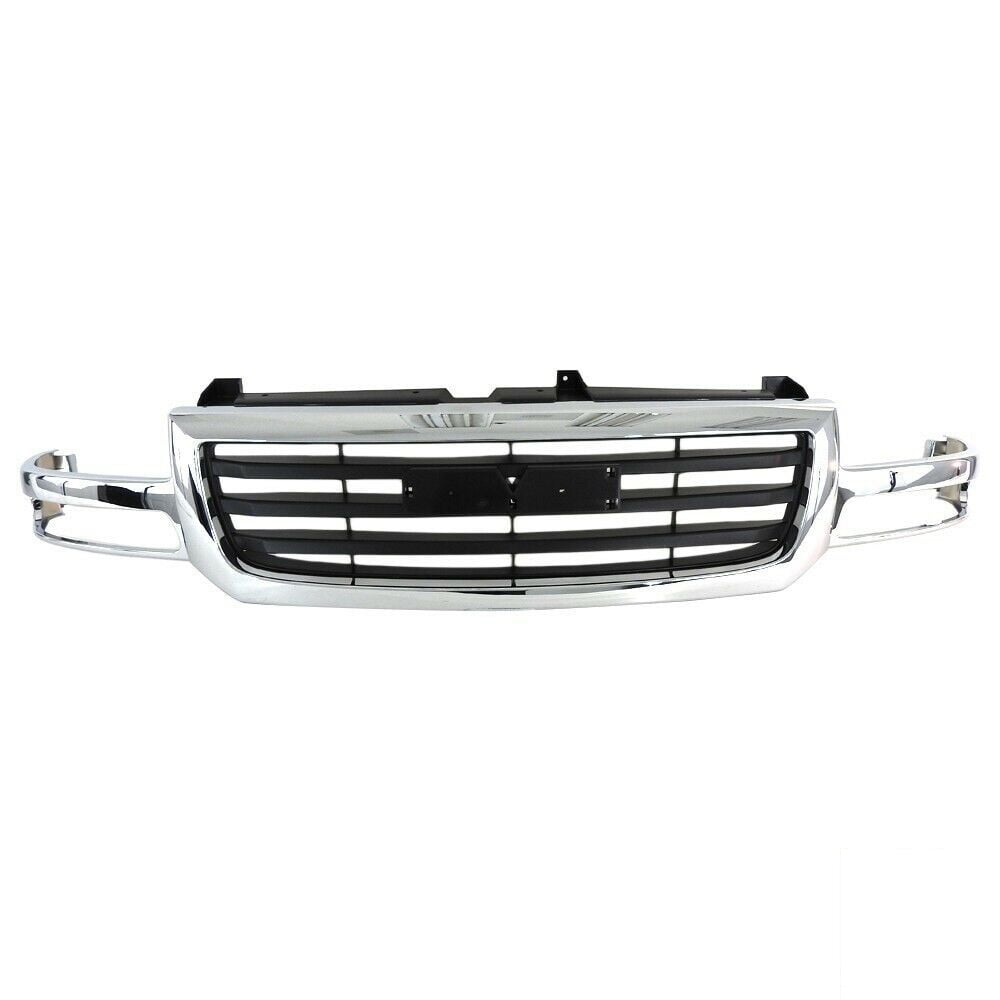 Grille Chrome Frame w/Black Insert For Classic Sierra - Walmart.com