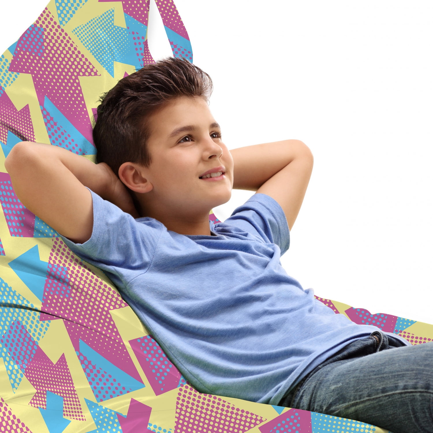 Modern Lounger Chair Bag, Illustration of Halftone Direction Pointers ...