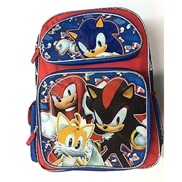 Sonic the Hedgehog - Backpack - - w/Shadow Kunckles Tails 16 School Bag ...