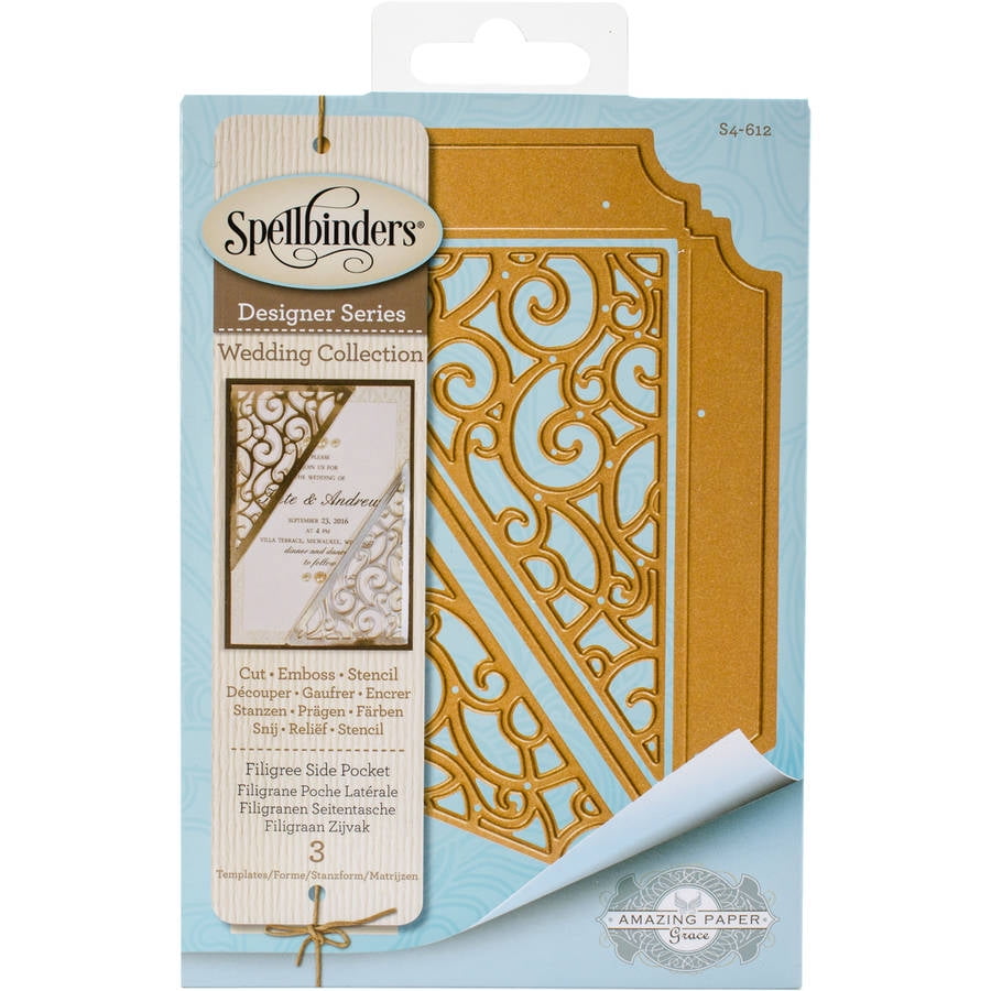 Spellbinders Shapeabilities Dies, Filigree Side Pocket - Walmart.com ...