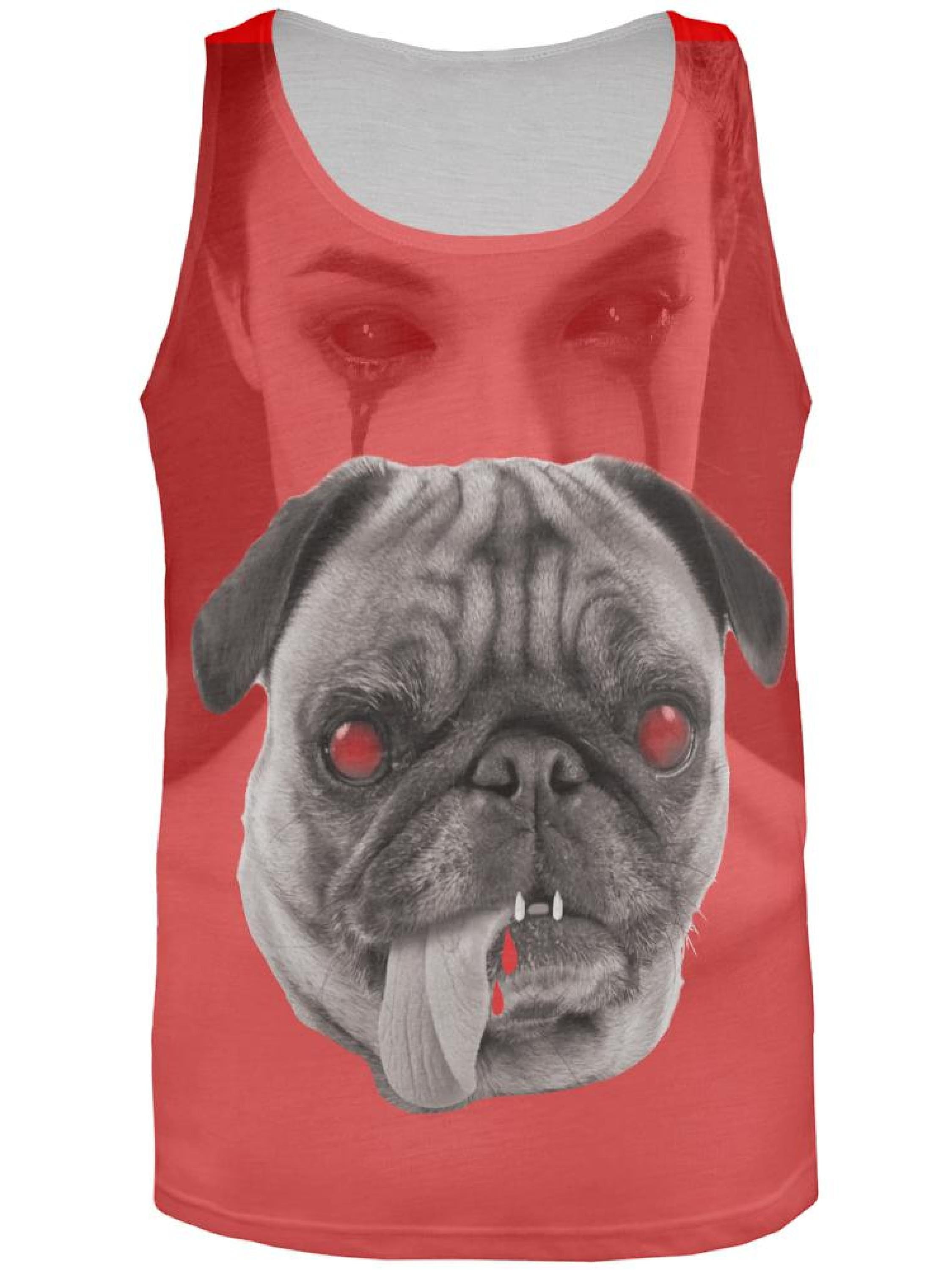 Halloween Vampire Pug All Over Adult Tank Top - 2X-Large - Walmart.com