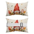 Autumn Country Pumpkin Gnome Outdoor Pillow for Chaise Lounge Chair ...